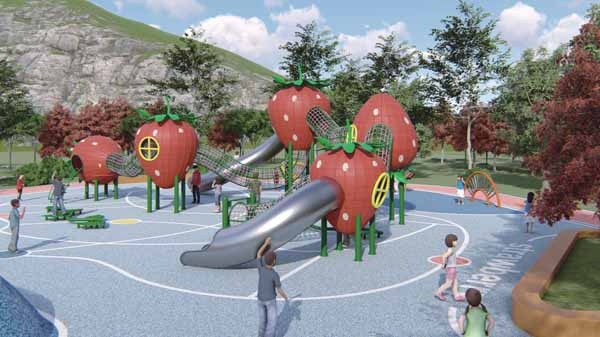 outdoor flower shape playground equipment