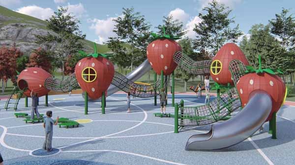 outdoor flower shape playground equipment