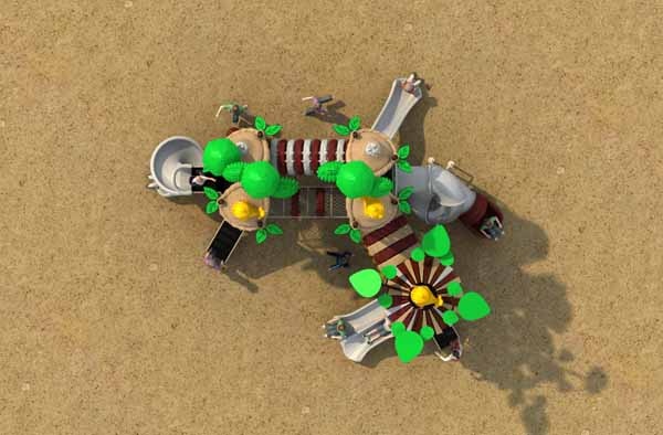 Jungle theme outdoor combination slide24CL001